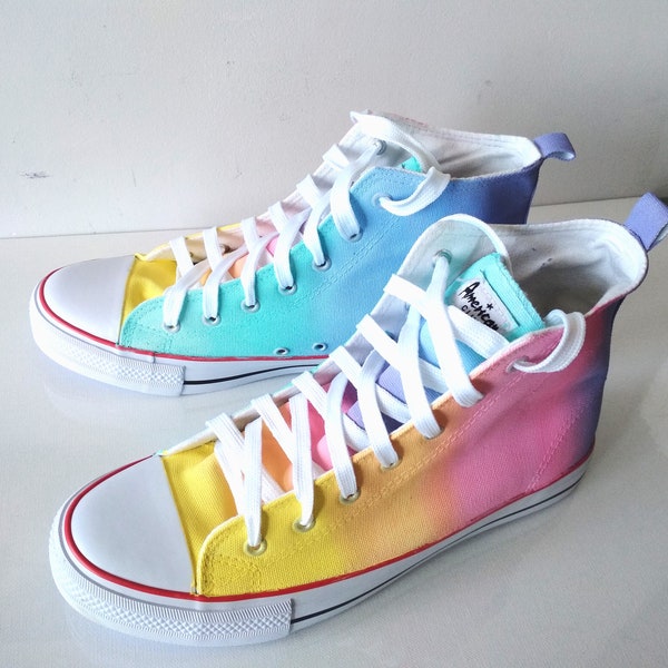 Rainbow Shoes - Etsy