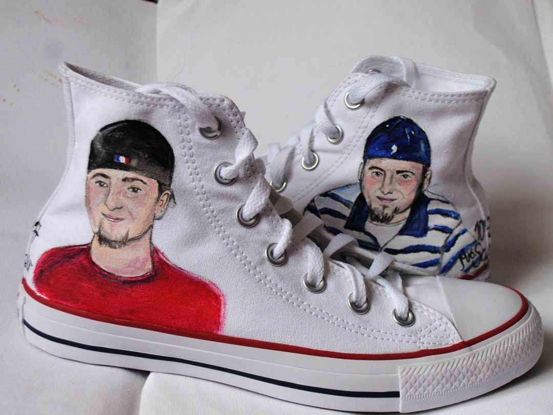 Custom YOUR FAMILY PORTRAIT Shoes Hand Painted Shoes With - Etsy