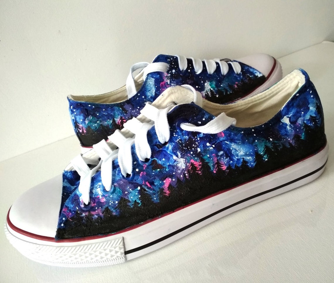 Custom Northern Lights Shoes Aurora Borealis Sneakers - Etsy