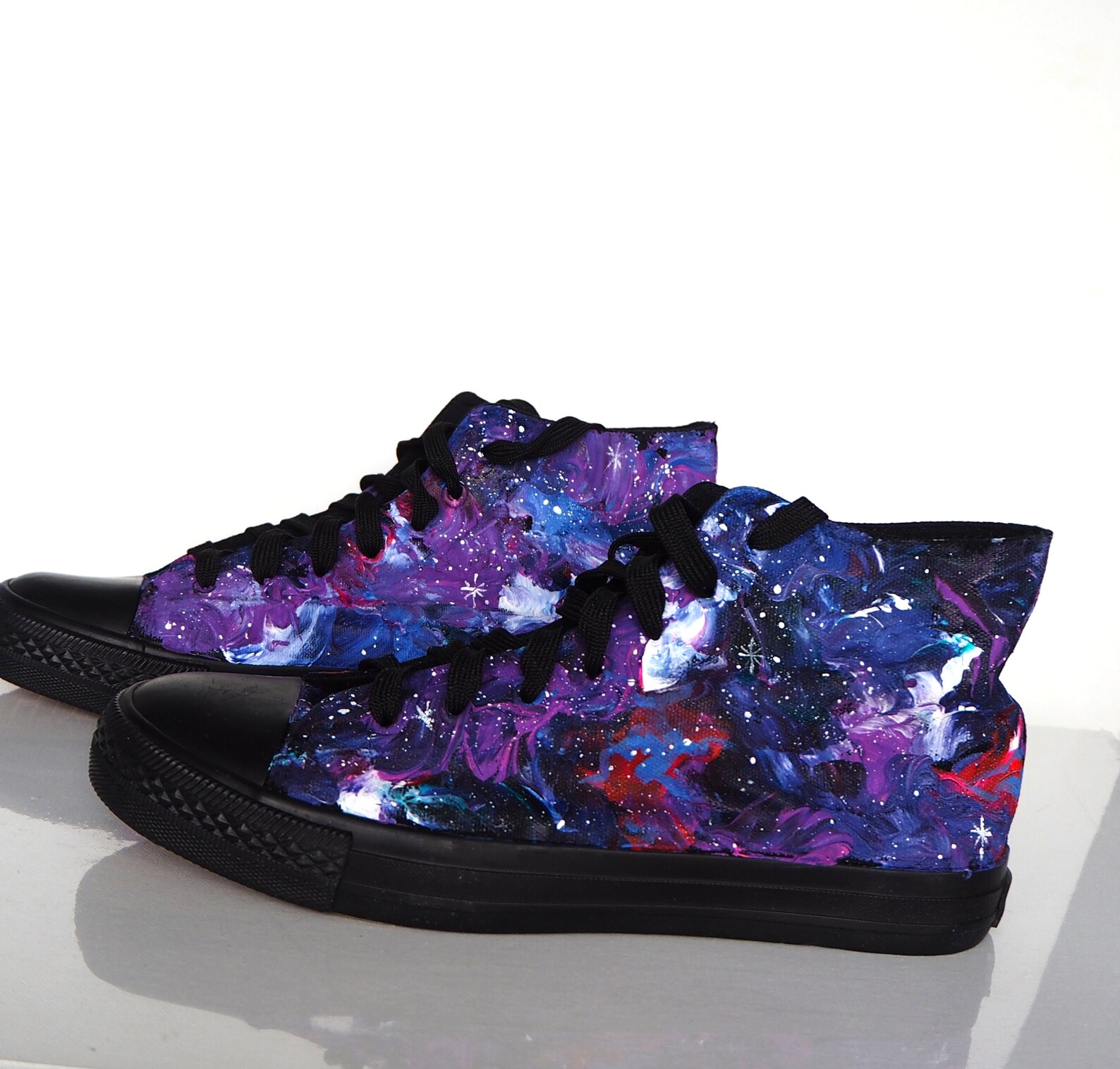 Hand Painted Purple Galaxy Shoes Custom Galaxy Sneakers - Etsy