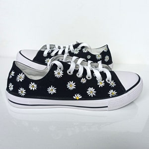 Custom Daisy Shoes, Hand Painted Daisy Flower Sneakers - Etsy