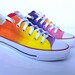 Custom Hand Painted Rainbow Shoes, Rainbow Sneakers - Etsy