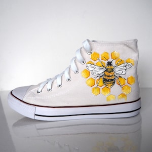 Custom Hand Painted Honey Bee Shoes - Etsy
