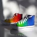 Custom Hand Painted Rainbow Shoes, Rainbow Sneakers - Etsy