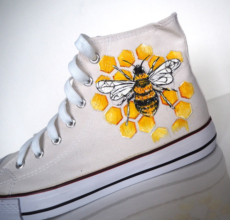 Custom Hand Painted Honey Bee Shoes - Etsy