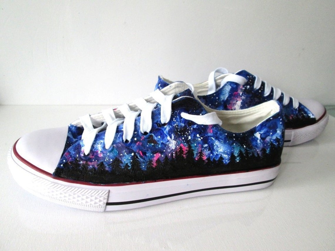 Custom Northern Lights Shoes Aurora Borealis Sneakers - Etsy