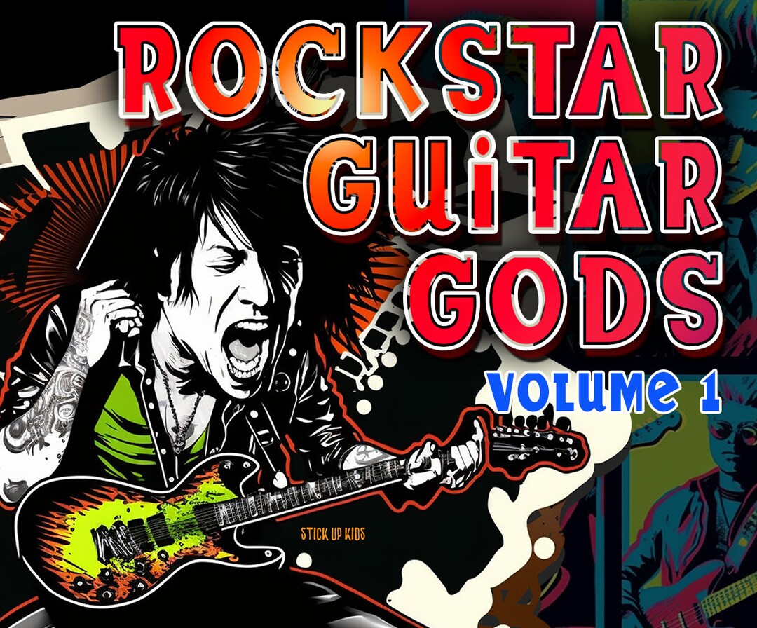 Rockstar Guitar Gods - 15 Original Images for Digital Downloads and ...
