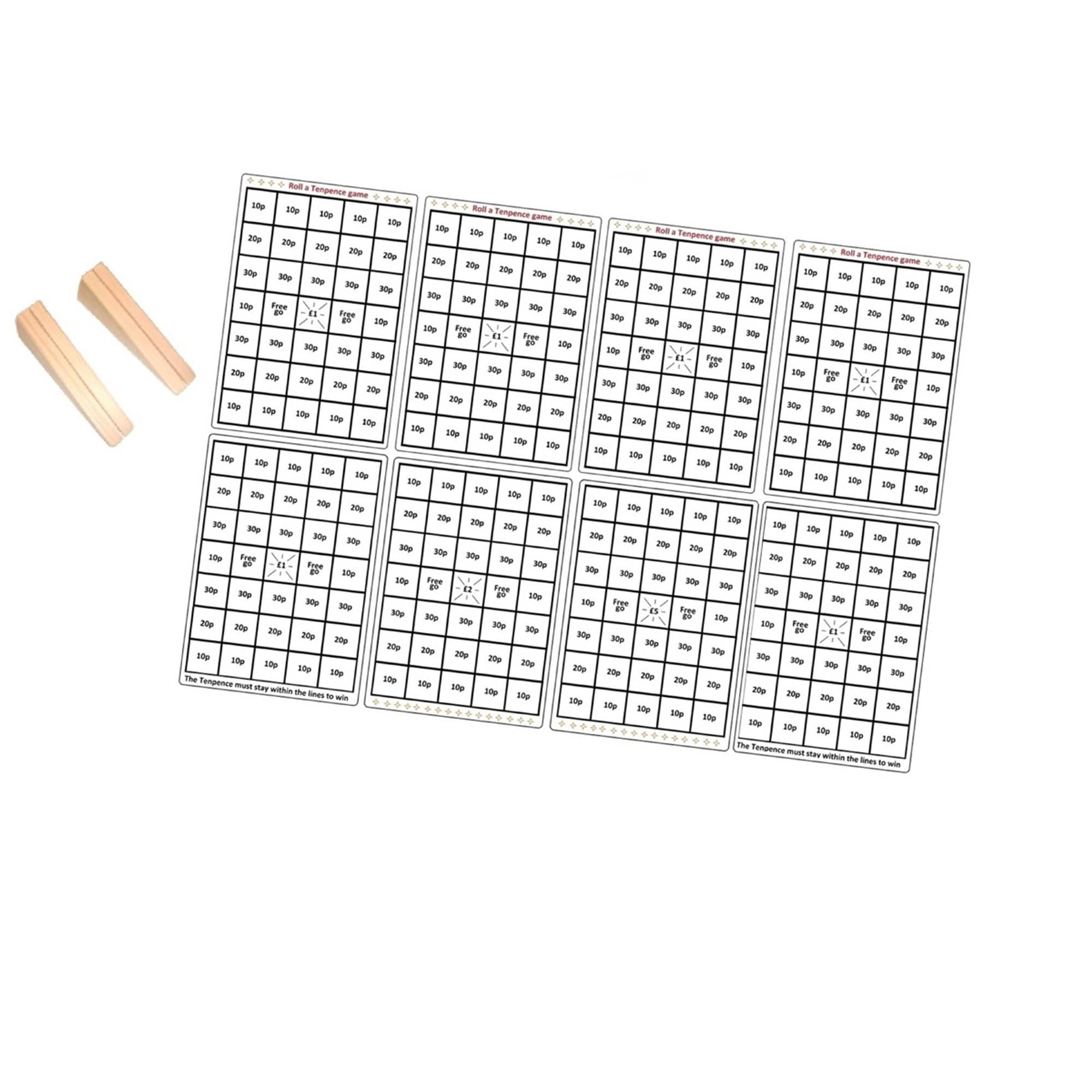 Roll a Coin Game Roll a Tenpence Game - Etsy UK