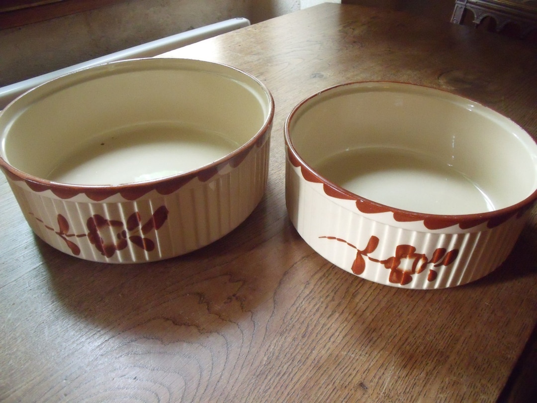Two French Antique Ceramic Cake Pans From Sarreguemines , Around 1930 ...