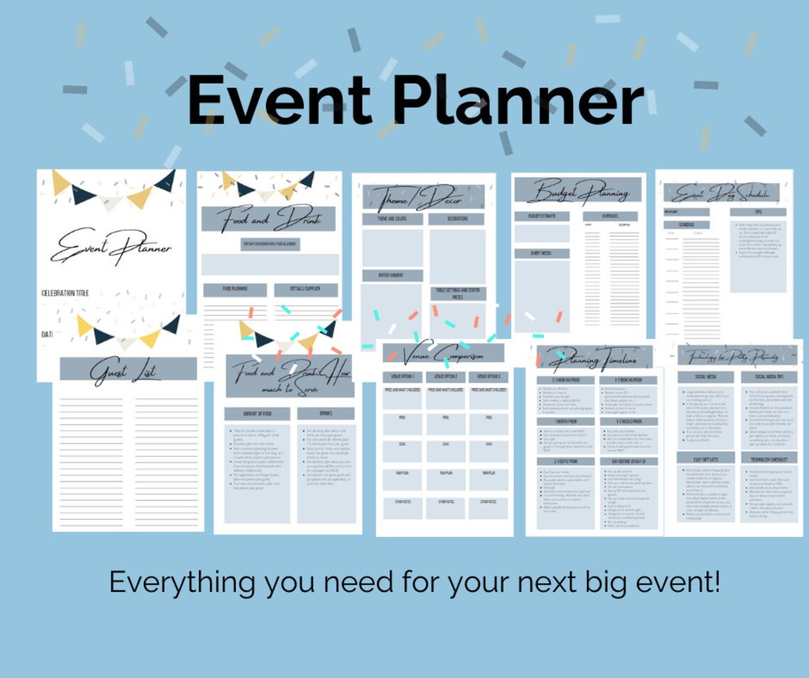 Event Planner - Etsy