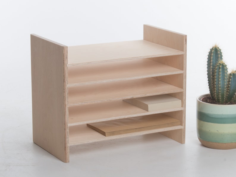 Stack A4 Paper Rack // Shelves Desktop Organizer Baltic | Etsy