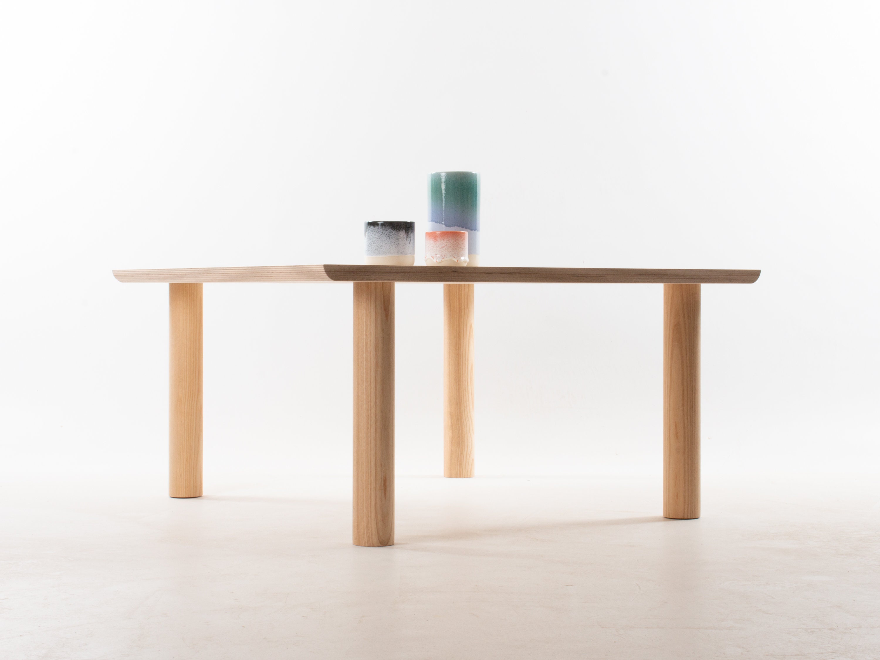 Kyoto Coffee Table // Floor Dining / Work / Solid Ash Dowel | Etsy