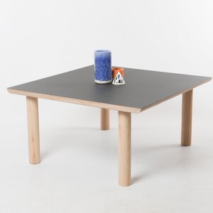 Kyoto Forbo Coffee Table // Floor Dining / Work / Solid Ash Dowel Legs ...