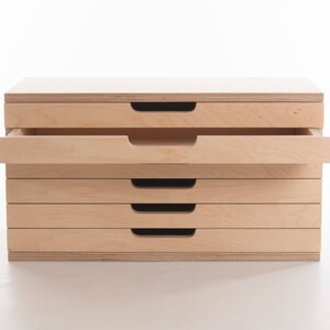 Stack A4 Paper Rack // Shelves Desktop Organizer Baltic Birch Plywood ...