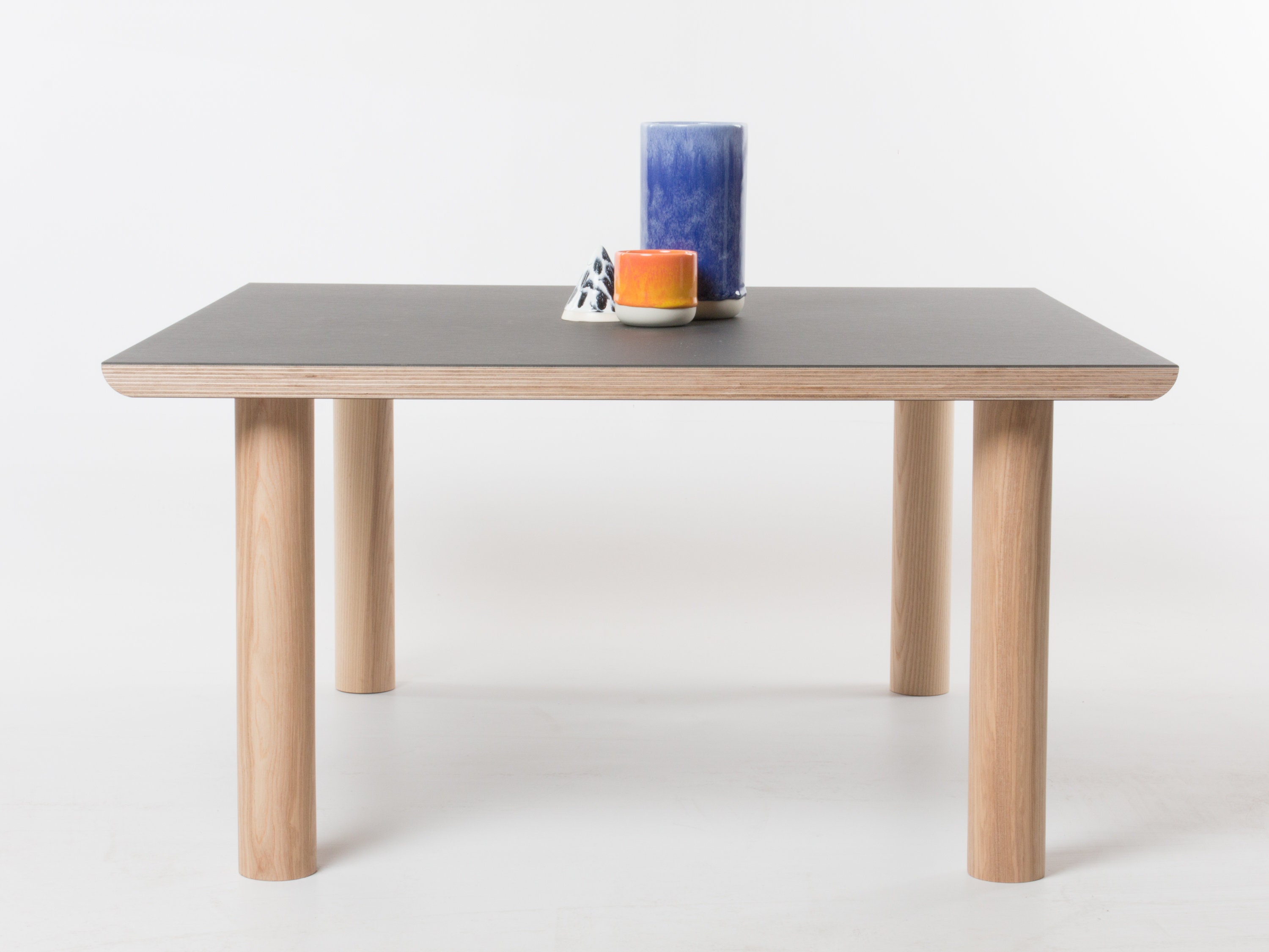 Kyoto Forbo Coffee Table // Floor Dining / Work / Solid Ash Dowel Legs ...