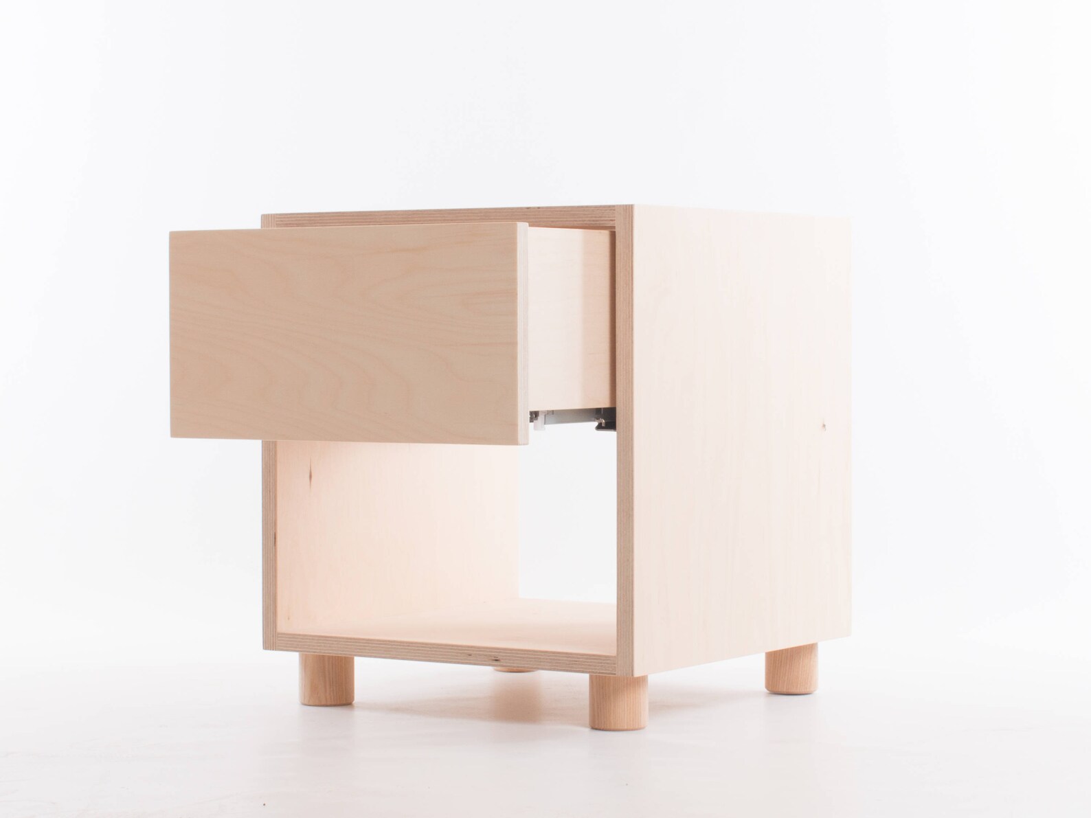Box Side Table With Drawer // Bedside / Ash Feet / Plinth / - Etsy