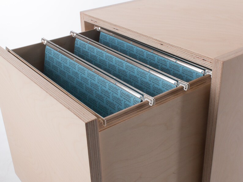 Box A4 Filing Cabinet / Drawer on Ash Feet / End-Grain Plinth | Etsy