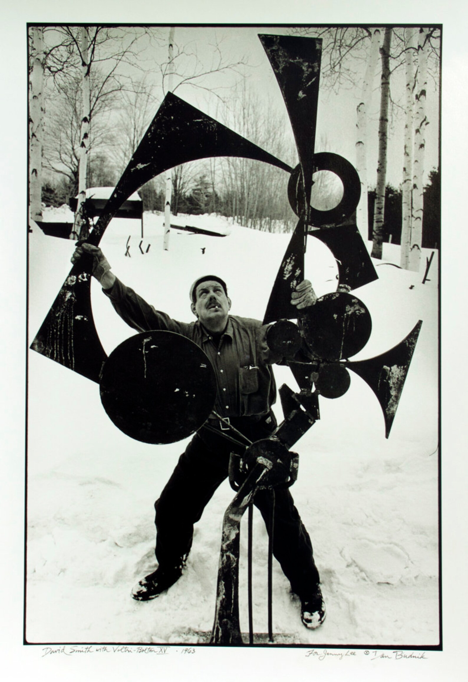 David Smith With Voltri-bolton XV, Silver Gelatin Print by Dan Budnik ...