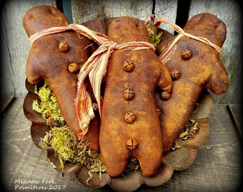 Gingerbread man art | Etsy