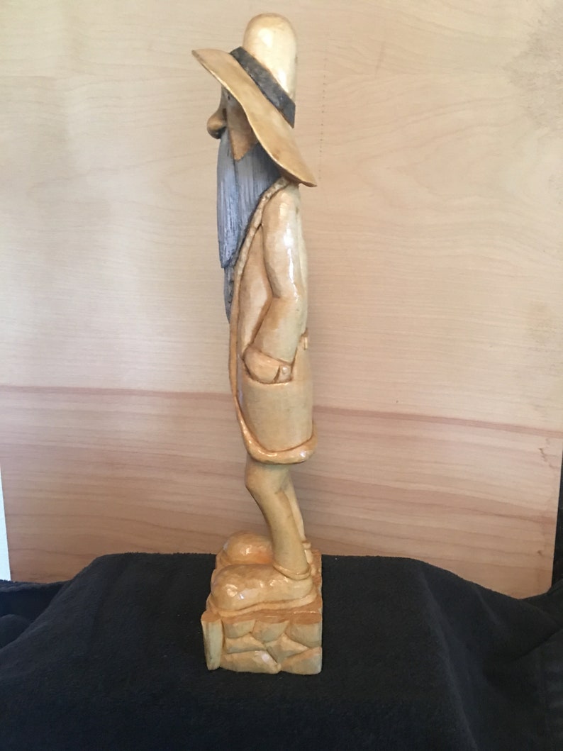 Hand Carved Hillbilly Carved in Bass Wood Free Shipping - Etsy