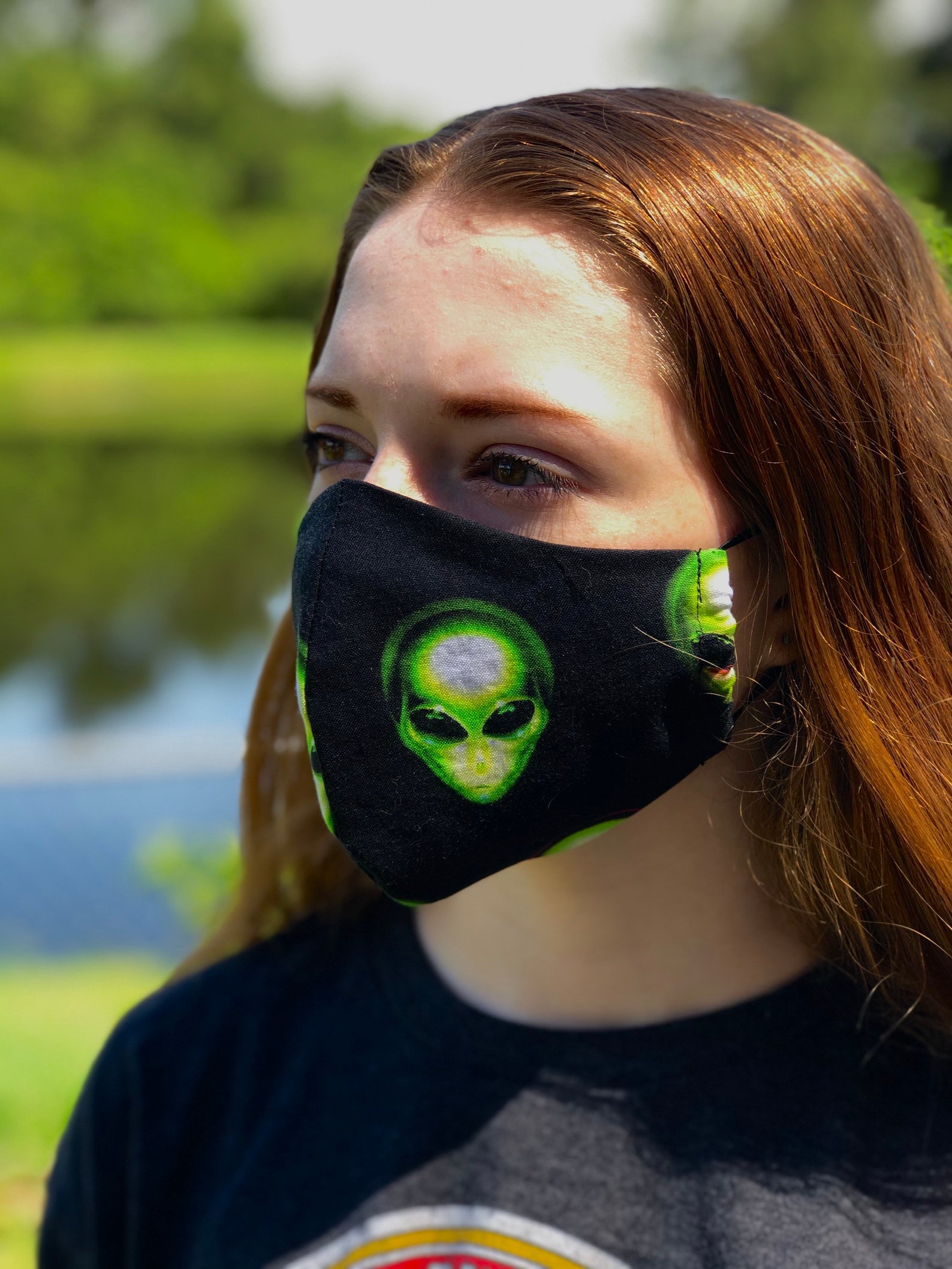 Alien Face Mask Washable Reusable Breathable Cotton Mask | Etsy
