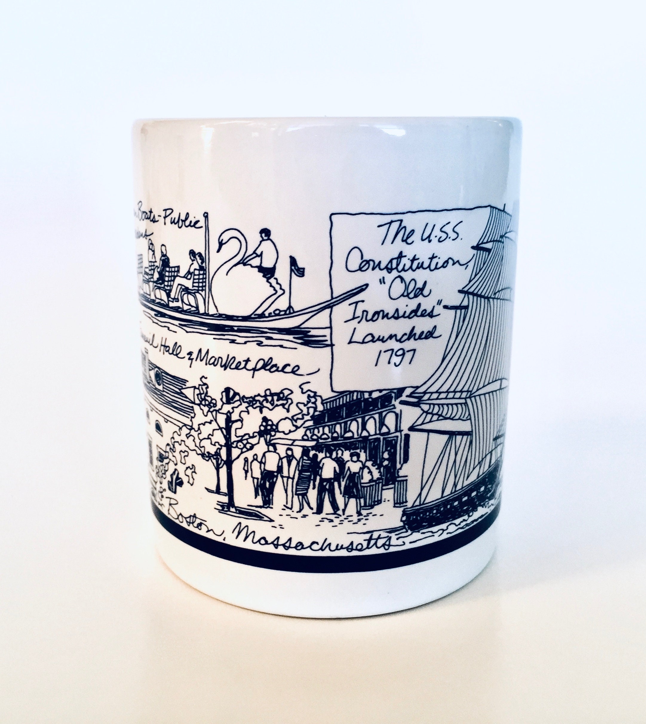 Boston Mass Coffee Mug Vintage 1989 Souvenir Mug - Etsy
