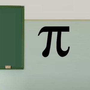 Pi Symbol Decal 3.14 Decal Pi Classroom Decorations Wall Decal Math ...