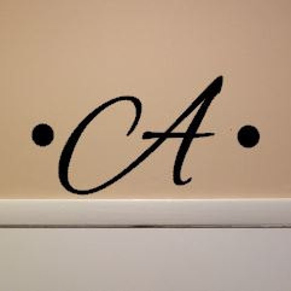 Monogram Wall Decals - Etsy