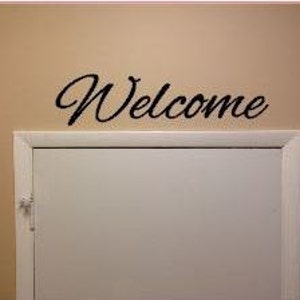 Welcome Wall Decal Welcome Wall Decor Welcome Entrance - Etsy