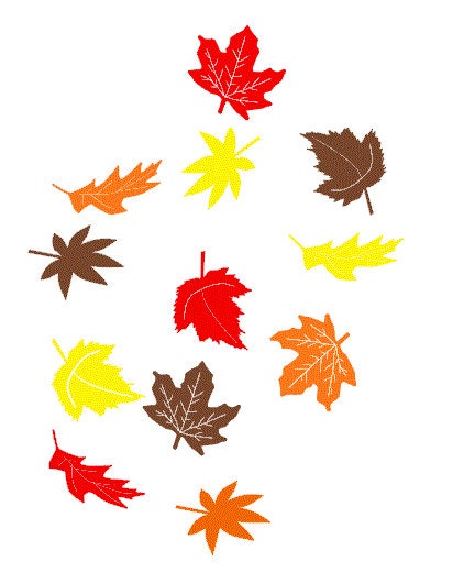 Fall Leaves Decal Fall Leaves Wall Decals Fall Decorations - Etsy