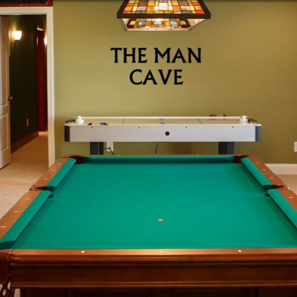 Man Cave Wall Decal - Etsy