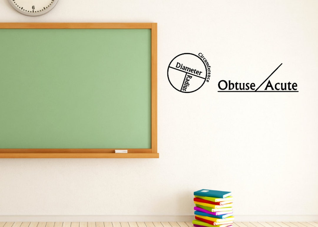Math Class Decal Geometry Classroom Decal Wall Decal Math Sticker ...