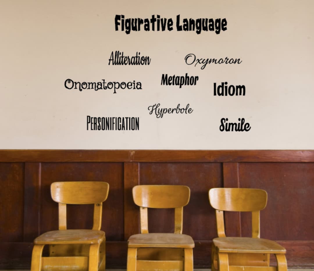 Figurative Language Classroom Decal Classroom Decor Wall - Etsy