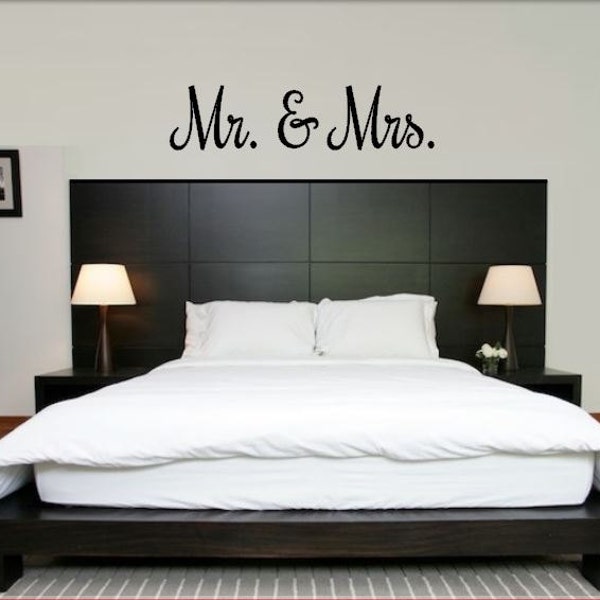 Mr and Mrs Decal - Etsy