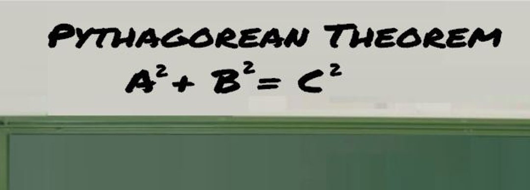 Pythagorean Theorem Vinyl Sticker Decal Classroom Decal - Etsy