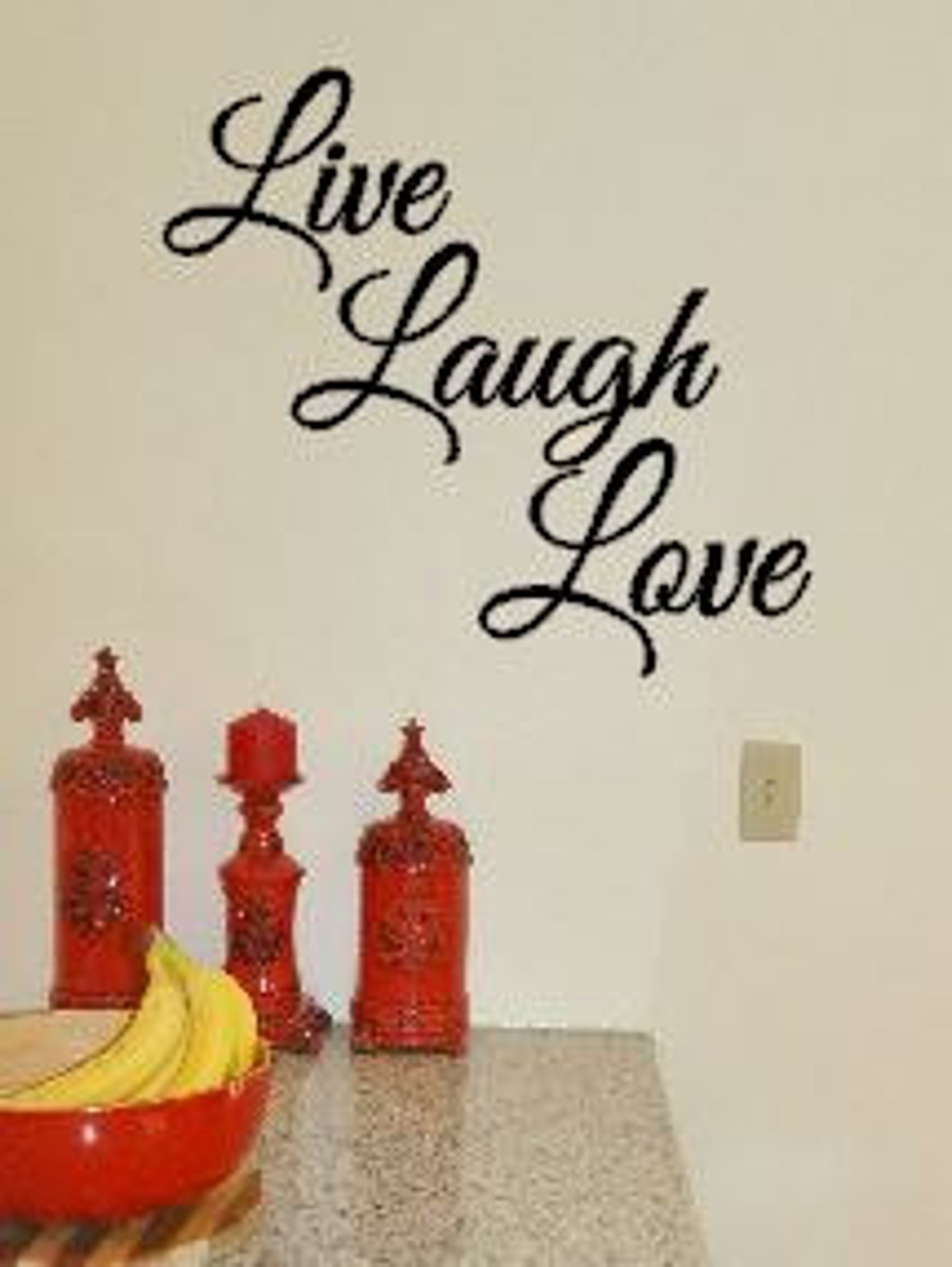 Live Laugh Love vinyl decal Live Laugh Love Living Room | Etsy