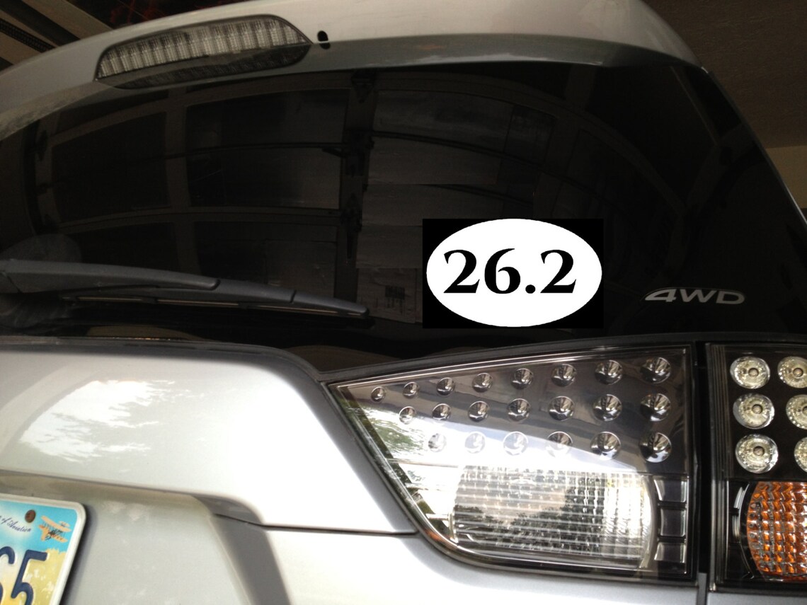 26.2 Sticker Decal Window Decal Car Decal Running | Etsy