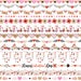 Valentine Clipart Borders. Valentine's Bunting Banners. Printable ...