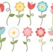 Spring Flowers CLIPART SET, 10 Digital Flowers. Clip Art Printable ...
