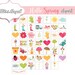Spring Clipart Digital Set. Flowers Clipart. Small Commercial Use. PNG ...