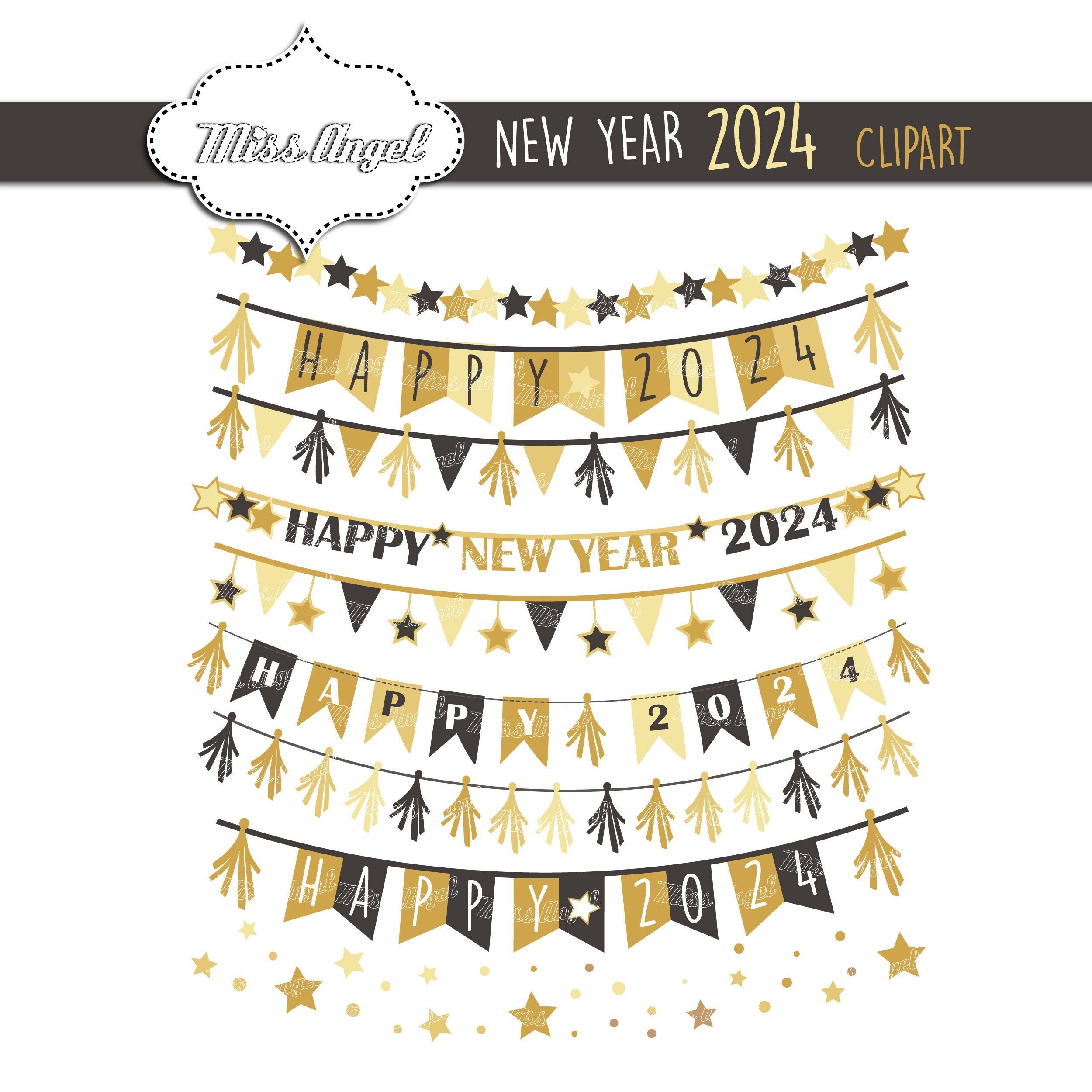 New Years Clipart Border