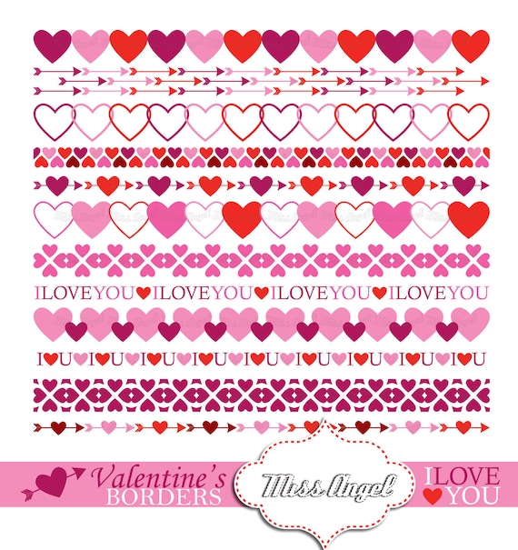 Bordes De Imágenes Prediseñadas De San Valentín