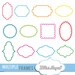Frames Clipart. Multiple Digital Labels. 12 Digital 6 Tags. Write Your ...