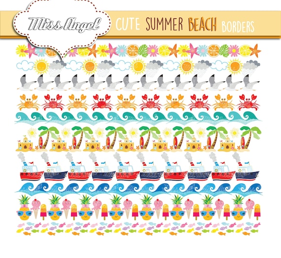 Beach Clipart Border