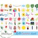 Summer Clipart Bundle. Beach Party Clipart. Small Commercial Use. PNG ...