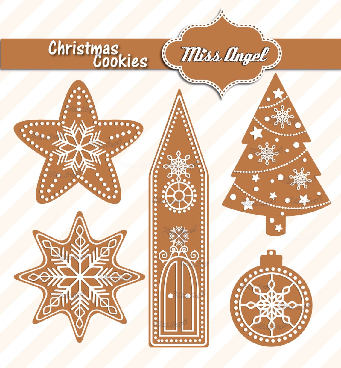 Gingerbread Clipart. Christmas Ginger Cookies. Christmas Clipart ...