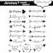 Arrow Clipart. Arrow Words Clip Art. 17 Digital Arrows With Words. Love ...