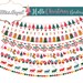 Christmas Bunting Banners Clipart. Digital Christmas Borders Clip Art ...