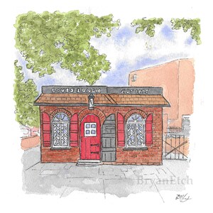 Louis' Lunch New Haven CT Original Watercolor Art by Bryan Etch - Etsy