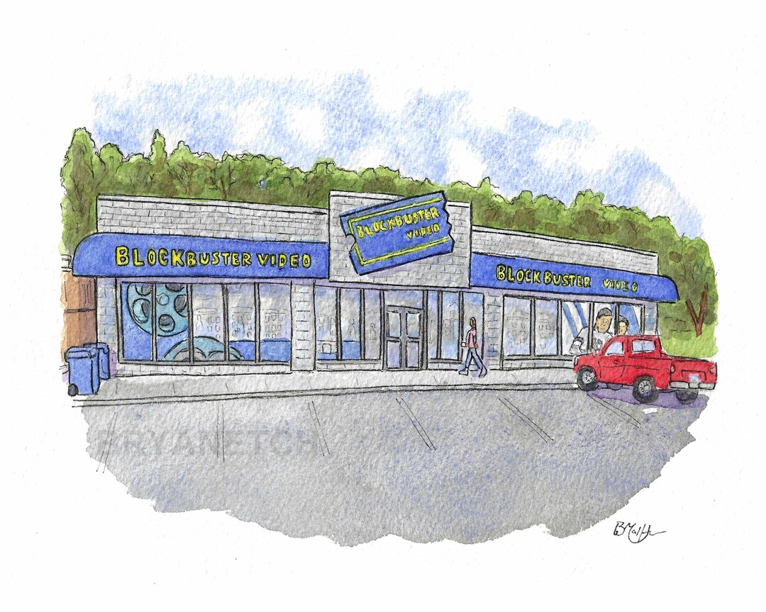 Blockbuster Video - 8x10” Art Print by Bryan Etch - Nostalgic Video ...